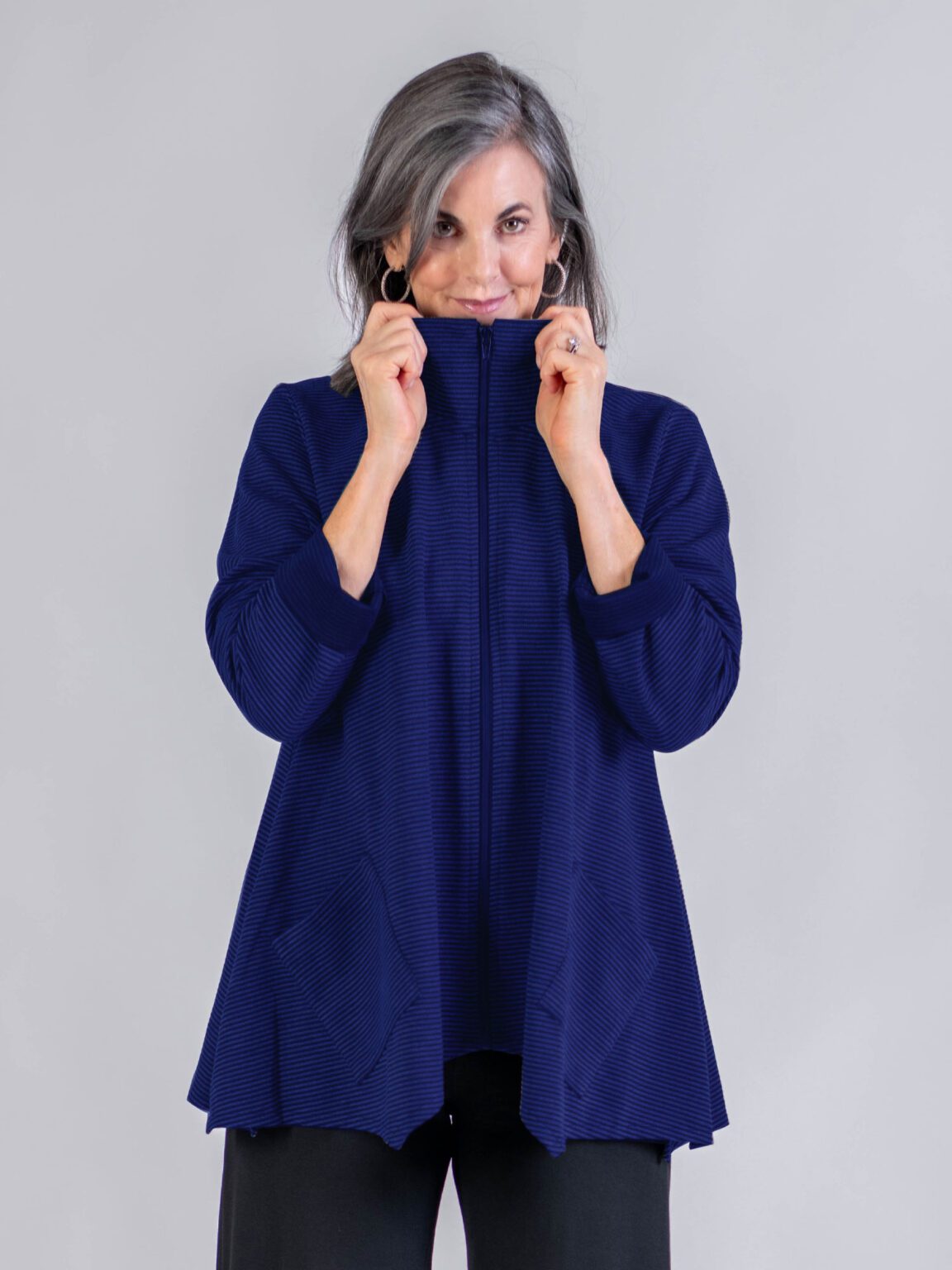 Sassy Cowl Jacket | Cotton Down | F.H. Clothing Co.